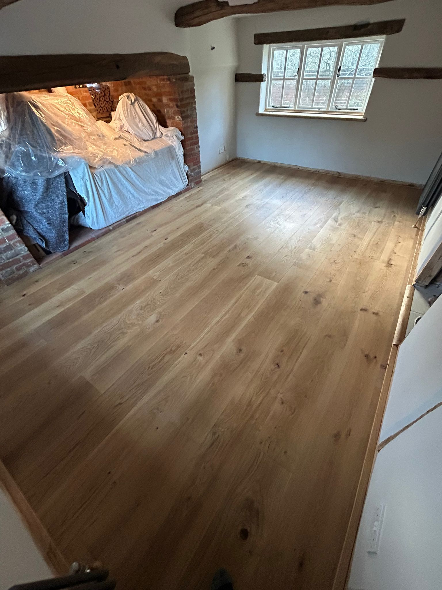Distinctive Boston Oak Natural Oiled Wood Flooring In Oxon